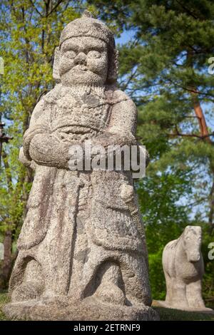 Korea, Seoul, Royal Tombs of Heolleung and Illeung, Tomb of King Sunjo ...