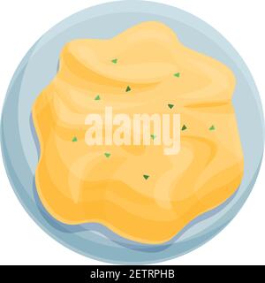 Potato puree icon. Cartoon of potato puree vector icon for web design ...