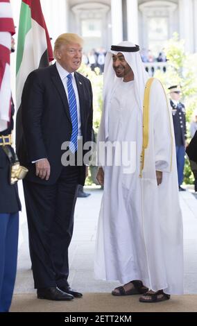 President Donald Trump welcomes Abu Dhabi's Crown Prince Sheikh ...