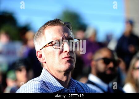 Hundreds gathered at the Hollywood Transit Center in Portland, Ore., on ...