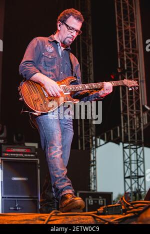 Tony Rombola of Godsmack performs during the Mayhem Music Festival at ...
