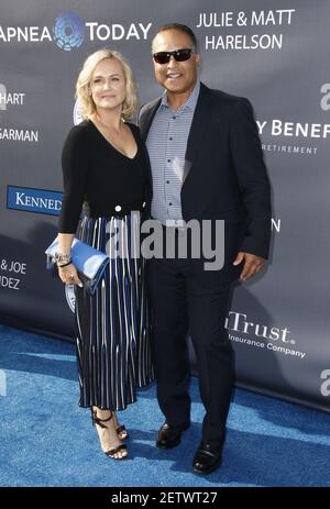 Baseball Manager Dave Roberts and Tricia Roberts attend Los Angeles ...