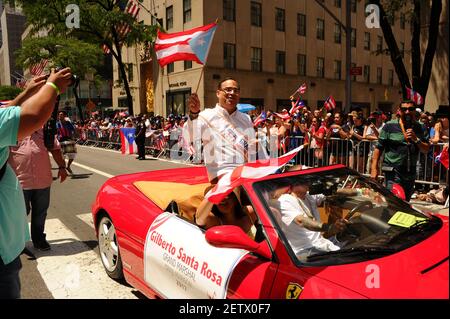 Grand Marshall Gilberto Santa Rosa attends The 2017 Puerto Rican Day ...