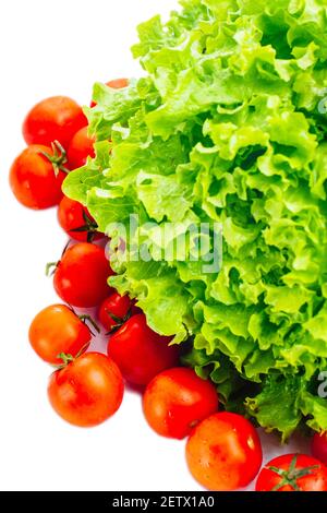 Lettuce Salad And Tomatoes. High quality photo Stock Photo - Alamy