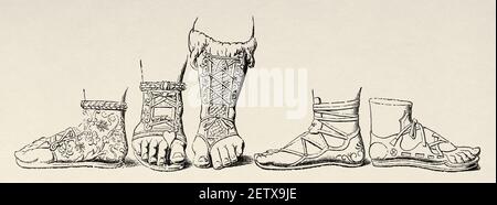 Imperial Roman footwear and sandals, Ancient Rome, Ancient roman empire ...