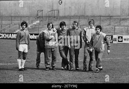 Leeds United training 1974 Stock Photo - Alamy