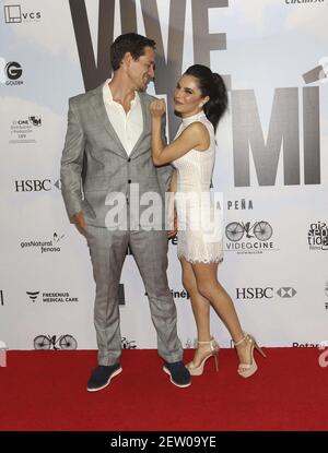 Cory Brusseau and Martha Higareda arrive at the Premier and red carpet ...