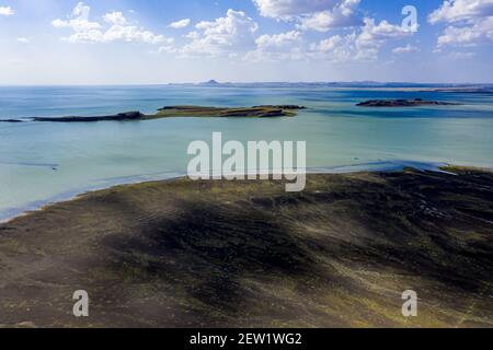 Kenya, Lake Turkana (aerial view Stock Photo - Alamy