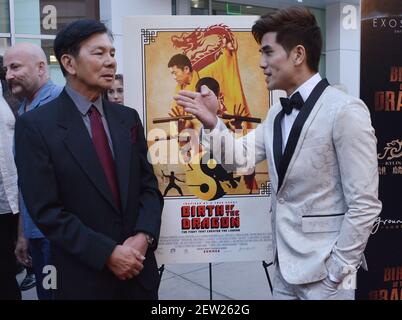 (L-R) Martial Artist Wong Jack Man and Actor Philip Ng together at the ...