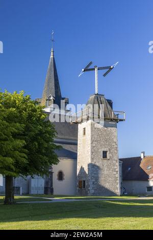France, Loiret (45), Baccon, the Chappe tower, the only vestige of the ...