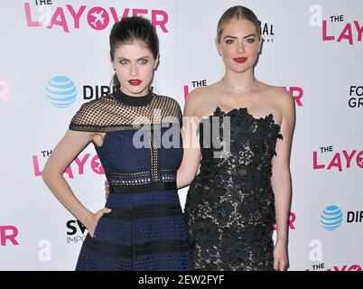 (L-R) Alexandra Daddario and Kate Upton together at "The Layover" Los ...