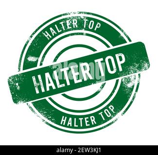 Top 3 - green round grunge button, stamp Stock Photo - Alamy
