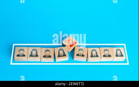 Team Management And Staff Reduction Stock Photo - Alamy