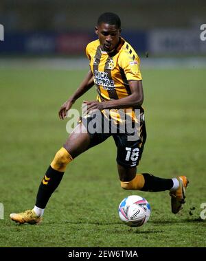 Cambridge United's Shilow Tracey during the Sky Bet League Two match at ...