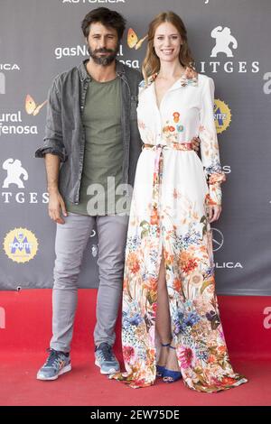 Actor Hugo Silva and actress Manuela Velles attends to red carpet at ...
