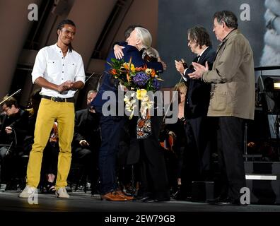 HOLLYWOOD - OCTOBER 9: (L-R) Merlin van Lawick, Dr. Jane Goodall and ...
