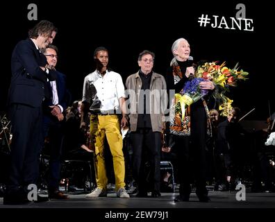 HOLLYWOOD - OCTOBER 9: (L-R) Merlin van Lawick, Dr. Jane Goodall and ...