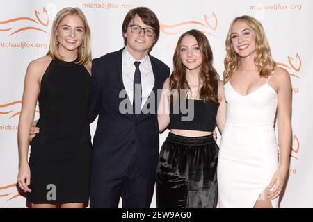 (L-R) Schuyler Frances Fox, Sam Michael Fox, EsmŽ Annabelle Fox ...