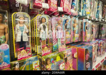 Barbie dolls selection at a Toys R Us store in Toronto, Canada Stock ...