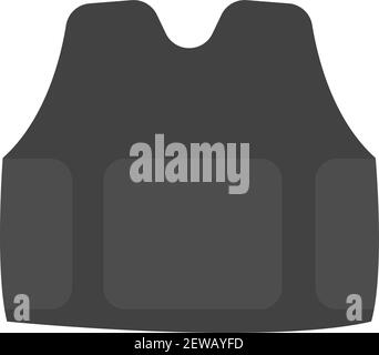 Bullet proof vest vector icon. Flat style illustration. EPS 10 vector ...