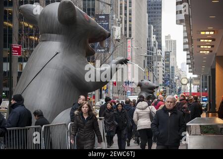 inflatable rat used by Labor Union rats often in a strike Stock Photo ...