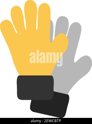 soccer sport goalkeeper gloves Stock Vector Image & Art - Alamy