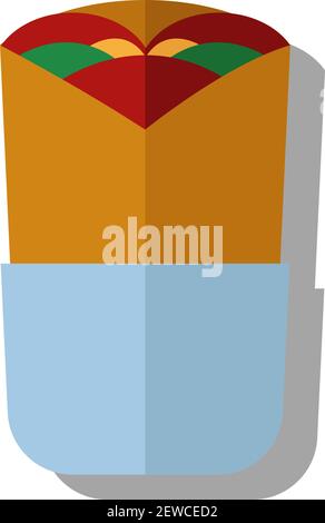 delicious fresh taco mexican food Stock Vector Image & Art - Alamy