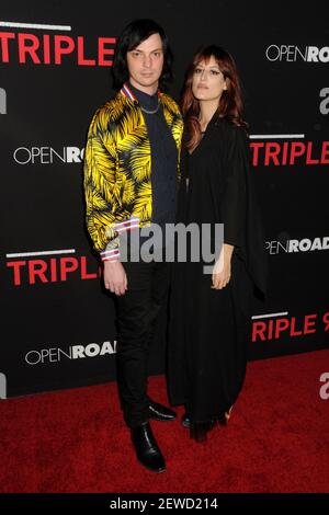 Leopold Ross attending the "Triple 9" Los Angeles Premiere held at ...