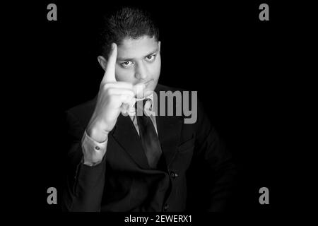 Dissatisfied manager scolding frustrated female assistant Stock Photo ...