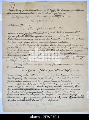 Albert Einstein manuscripts including work on theory of relativity on ...