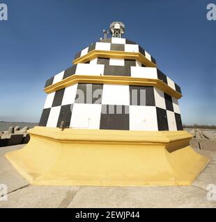 Lighthouse Punta Sabbioni from above,aerial view Stock Photo - Alamy