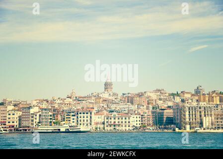 Istanbul, Turkey - May 5, 2017: Nice view of the historic district in ...