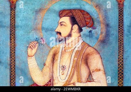 Shah Jahan on the Peacock Throne at Delhi receiving deputations. 'Amal ...