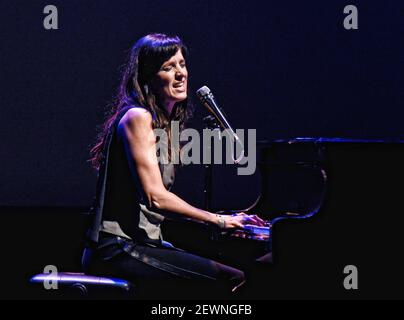Canadian singer Chantal Kreviazuk performing live at the unveiling of ...