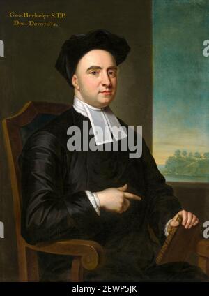 George Berkeley (1685-1753), philosopher, illustration from Soviet ...