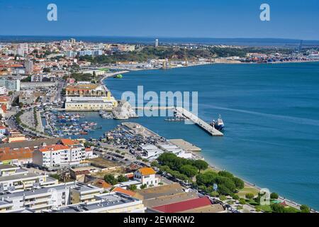 Setubal viewed from Sao Filipe castle, Setubal, Lisbon Coast, Portugal ...