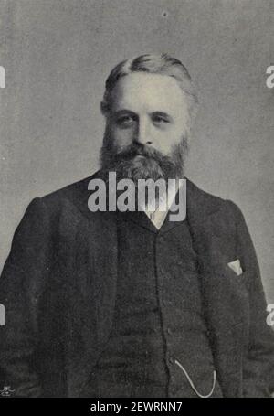 Sir George Newnes - English Publisher - in his office Stock Photo - Alamy