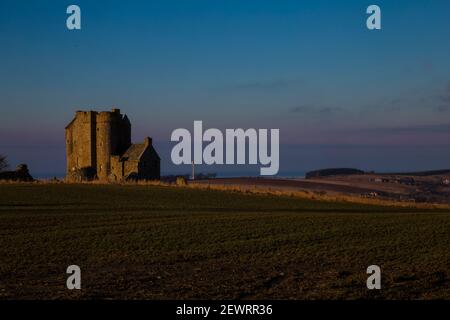 inchdrewer castle scotland Stock Photo - Alamy