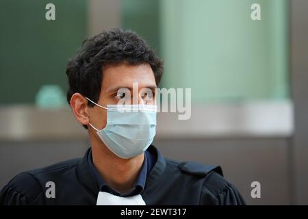 Lawyer Dimitri De Coster pictured during the constitution for the ...