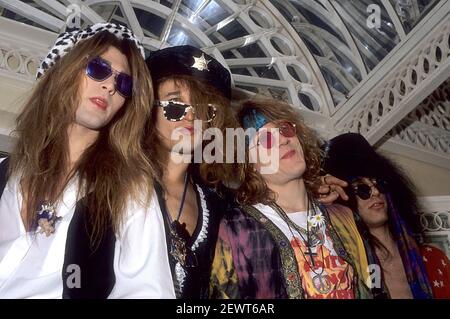 Vik Fox, Chip Z'nuff, Donnie Vie and Derek Frigo from Enuff Z'Nuff at a ...