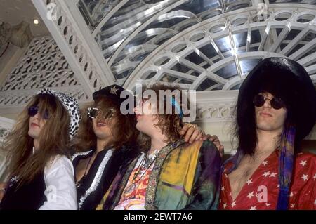 Derek Frigo, Vik Fox, Chip Z'nuff and Donnie Vie from Enuff Z'Nuff at a ...