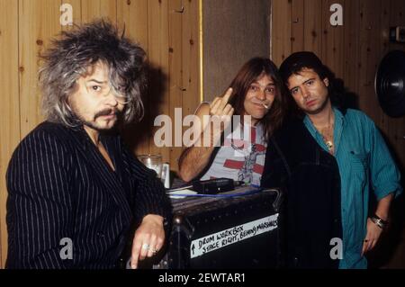 Phil 'Philthy Animal' Taylor, Michael 'Wurzel' Burston and Phil 'Wizzo ...