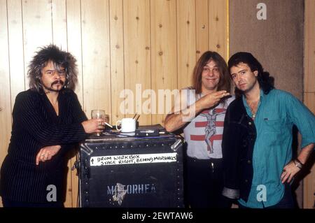Phil 'Wizzo' Campbell, Michael 'Wurzel' Burston and Phil 'Philthy ...