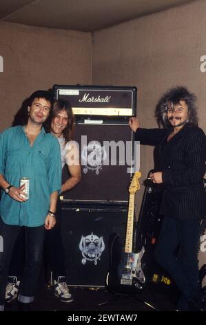 Phil 'Philthy Animal' Taylor, Michael 'Wurzel' Burston and Phil 'Wizzo ...