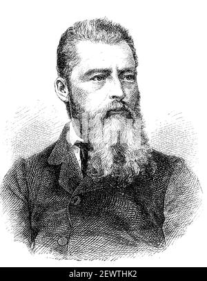LUDWIG FEUERBACH (1804-1872) German philosopher and anthropologist ...