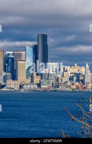 A view of a section of the Seattle skyline Stock Photo - Alamy