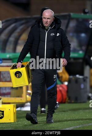 Livingston manager David Martindale during the William Hill Premiership ...