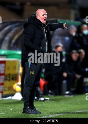 Livingston manager David Martindale during the William Hill Premiership ...