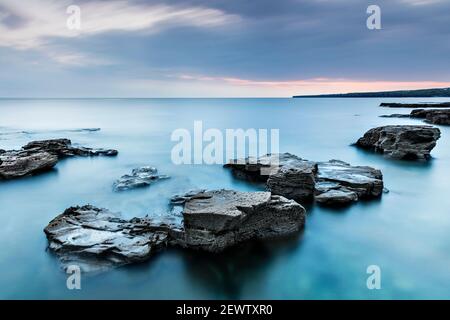 The beautiful and interesting coastline at Clahane near Liscannor in ...