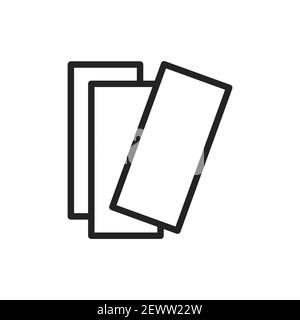 Original italian pasta Lasagne color line icon. Isolated vector element ...